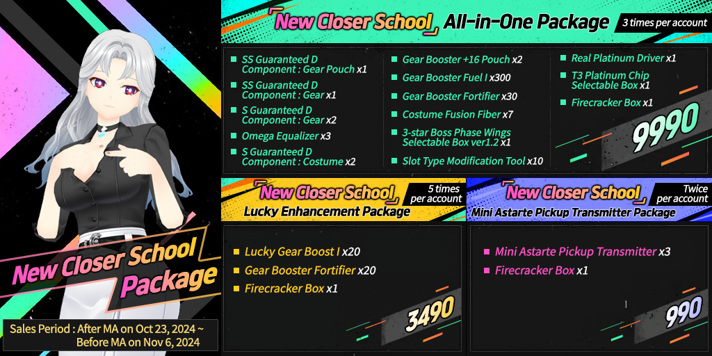 New Closer School Package & NOV Closers Day Special Product!